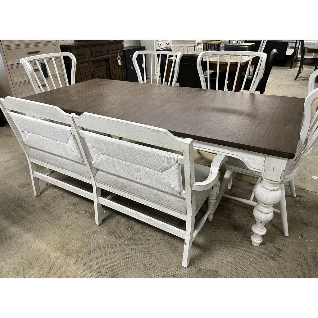 Liberty Furniture River Place Rectangular Leg Table w/4 Windsor Back S – Washburn's Home Furnishings