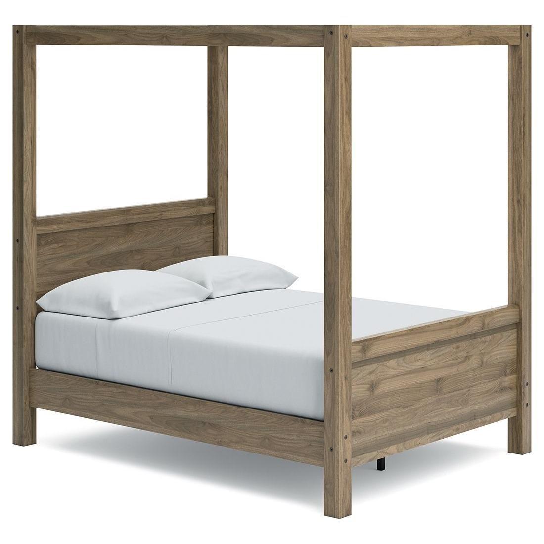 Aprilyn - Light Brown - Full Canopy Bed – Washburn's Home Furnishings