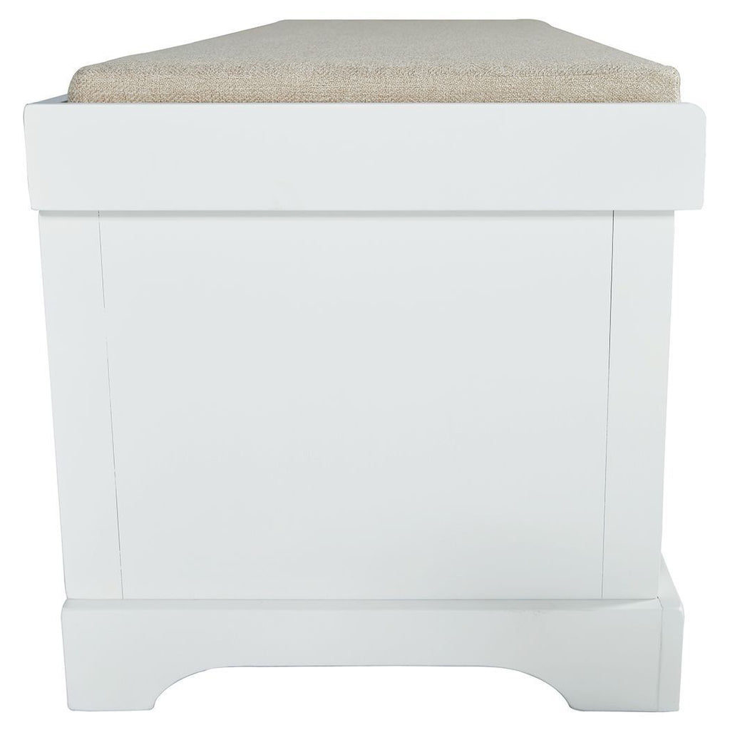 Dowdy - White - Storage Bench – Washburn's Home Furnishings