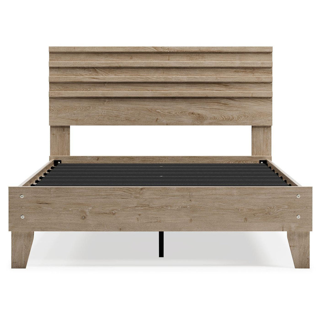 Oliah - Natural - Full Panel Platform Bed – Washburn's Home Furnishings