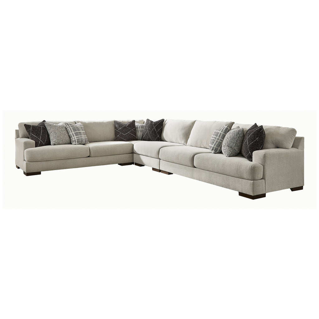 Ashley Artsie Left Arm Facing Sofa 4 Pc Sectional in Ash – Washburn's ...