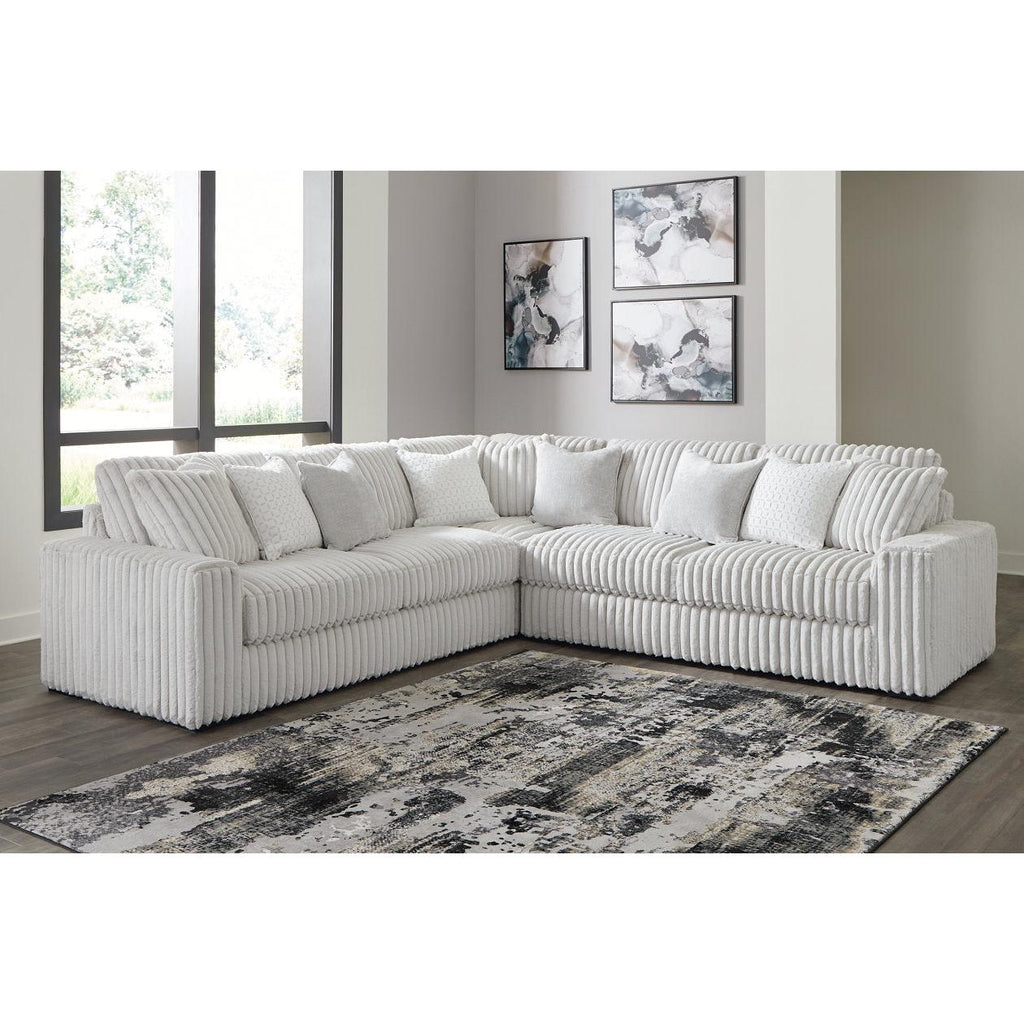 Ashley Stupendous 4 Piece Sectional in Alloy Bundle – Washburn's Home ...
