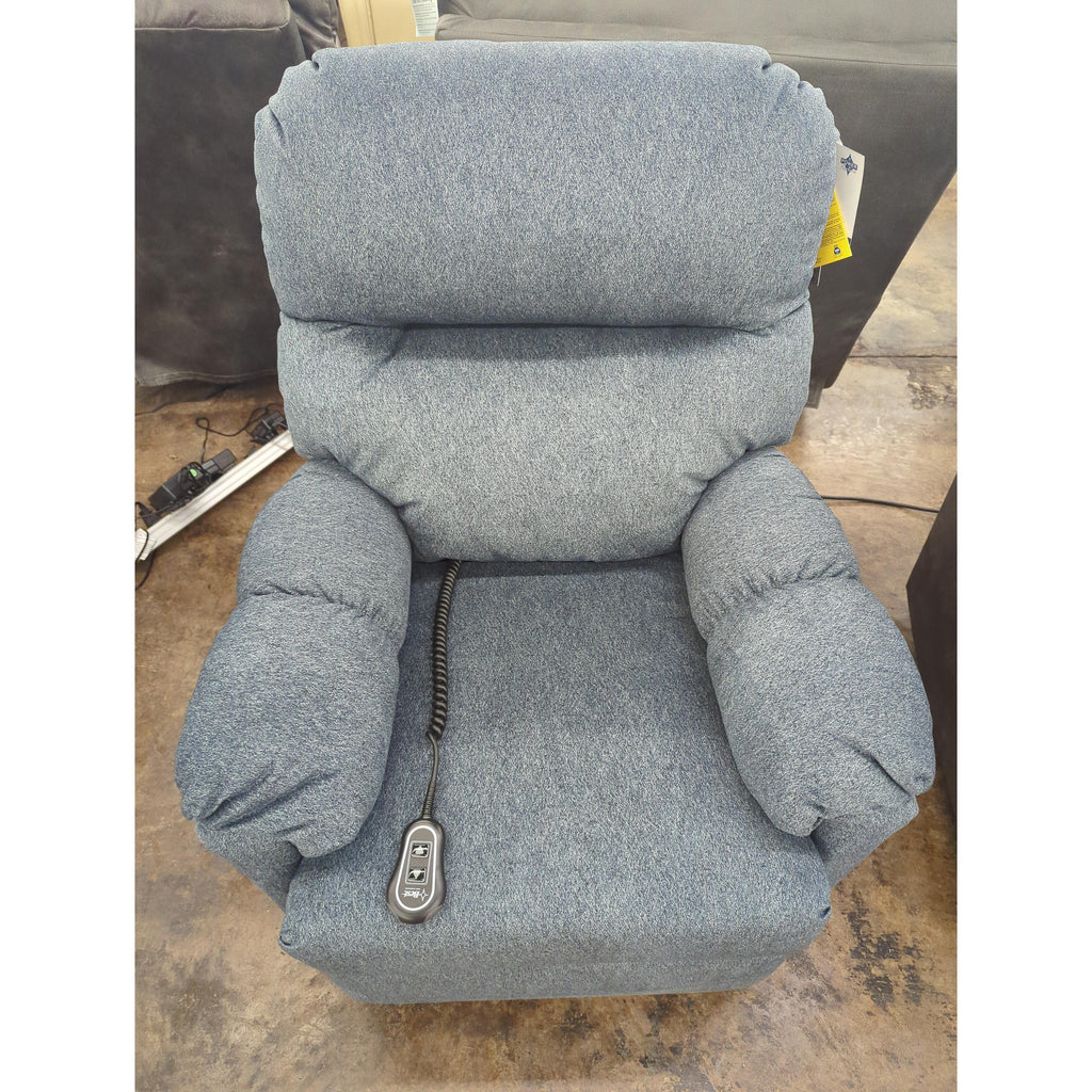 Best Balmore Power Space Saver Recliner in Denim – Washburn's Home ...