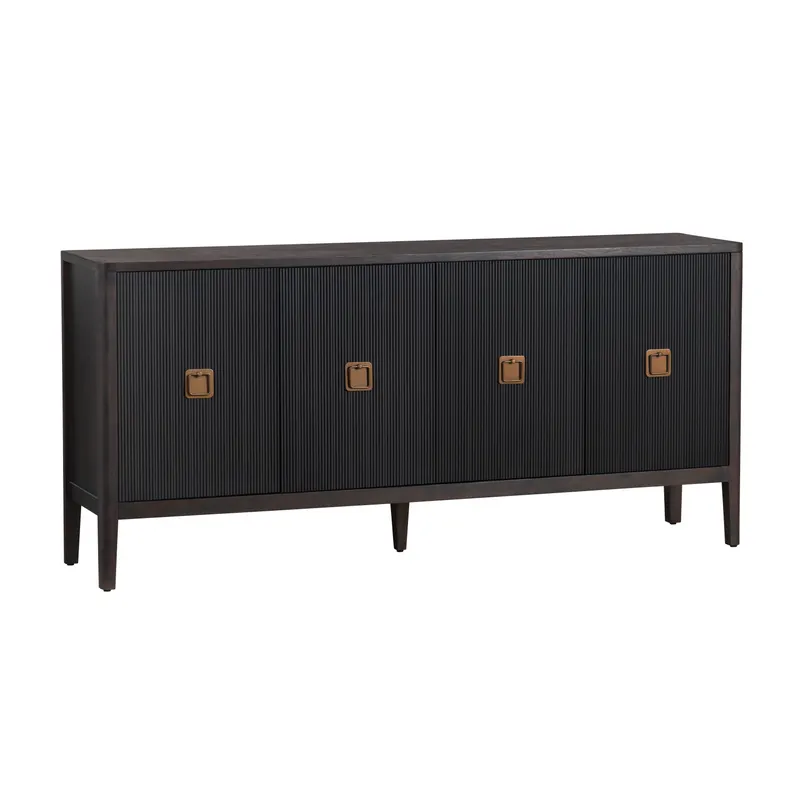 Crestview Worthington 4-Door Sideboard in Black – Washburn's Home Furnishings
