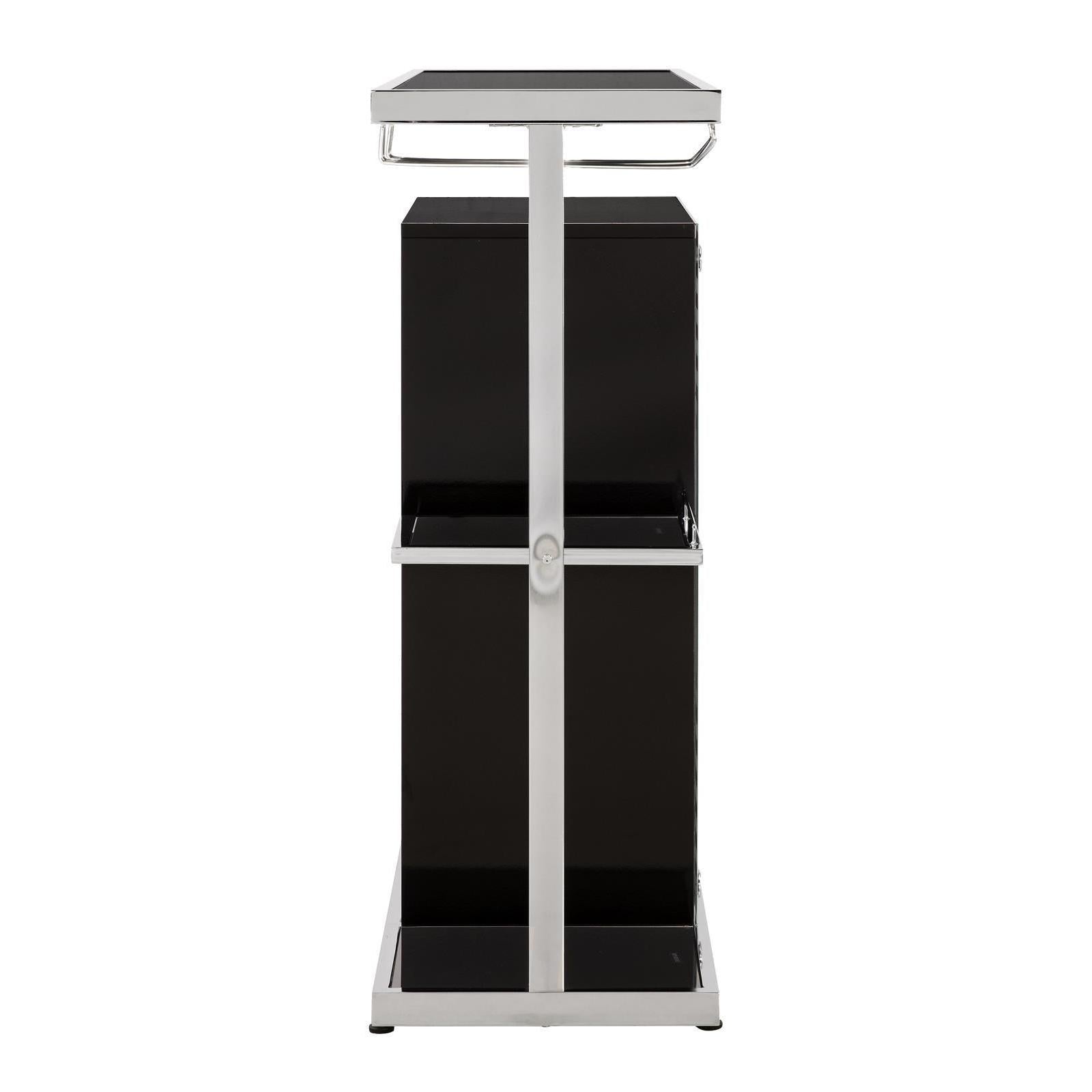 2-tier Bar Unit - Black – Washburn's Home Furnishings