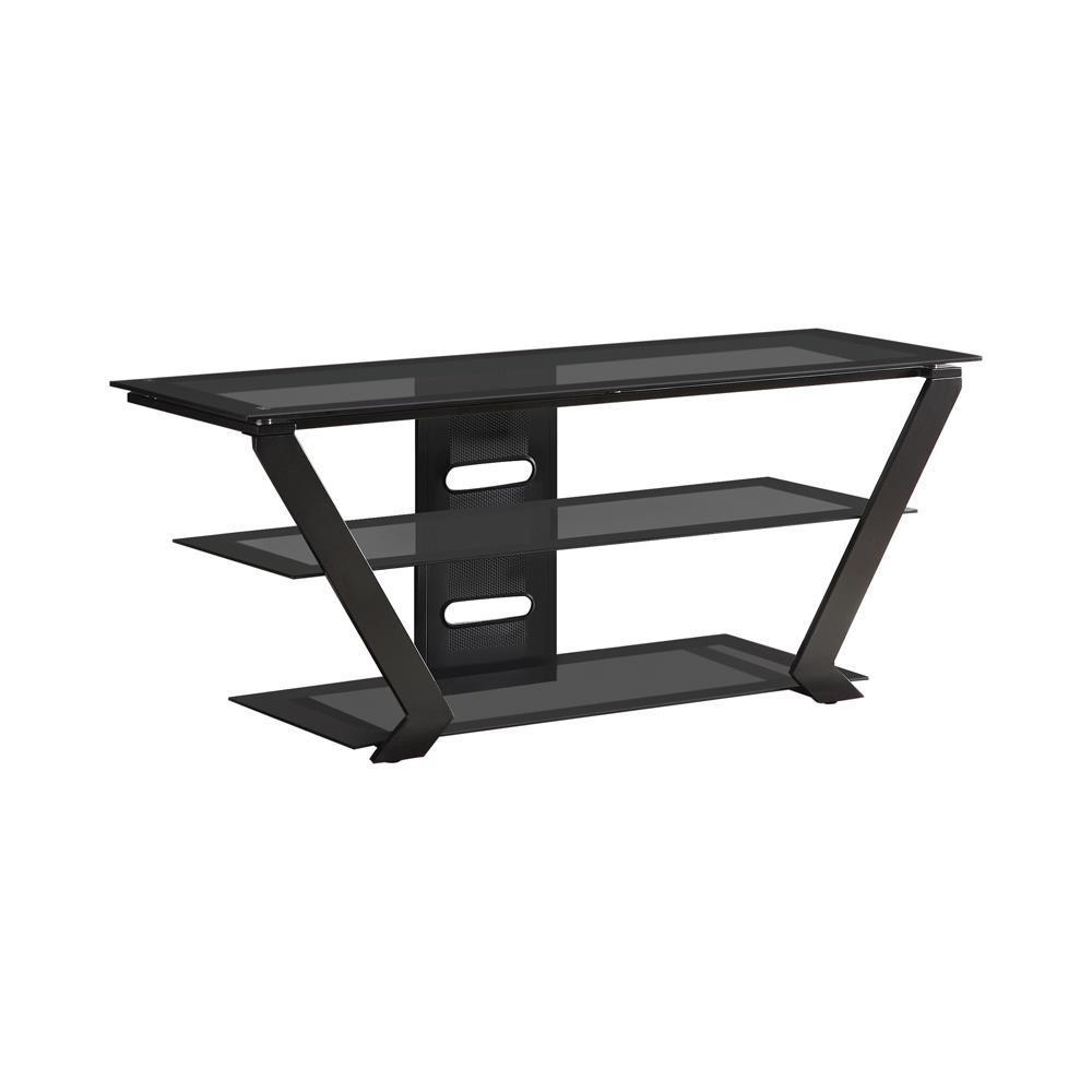 2-tier Tv Console - Black – Washburn's Home Furnishings