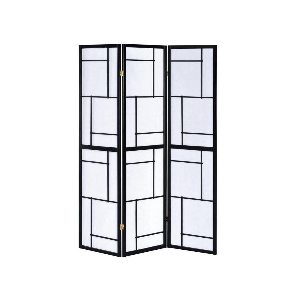 3-panel Folding Floor Screen - White – Washburn's Home Furnishings