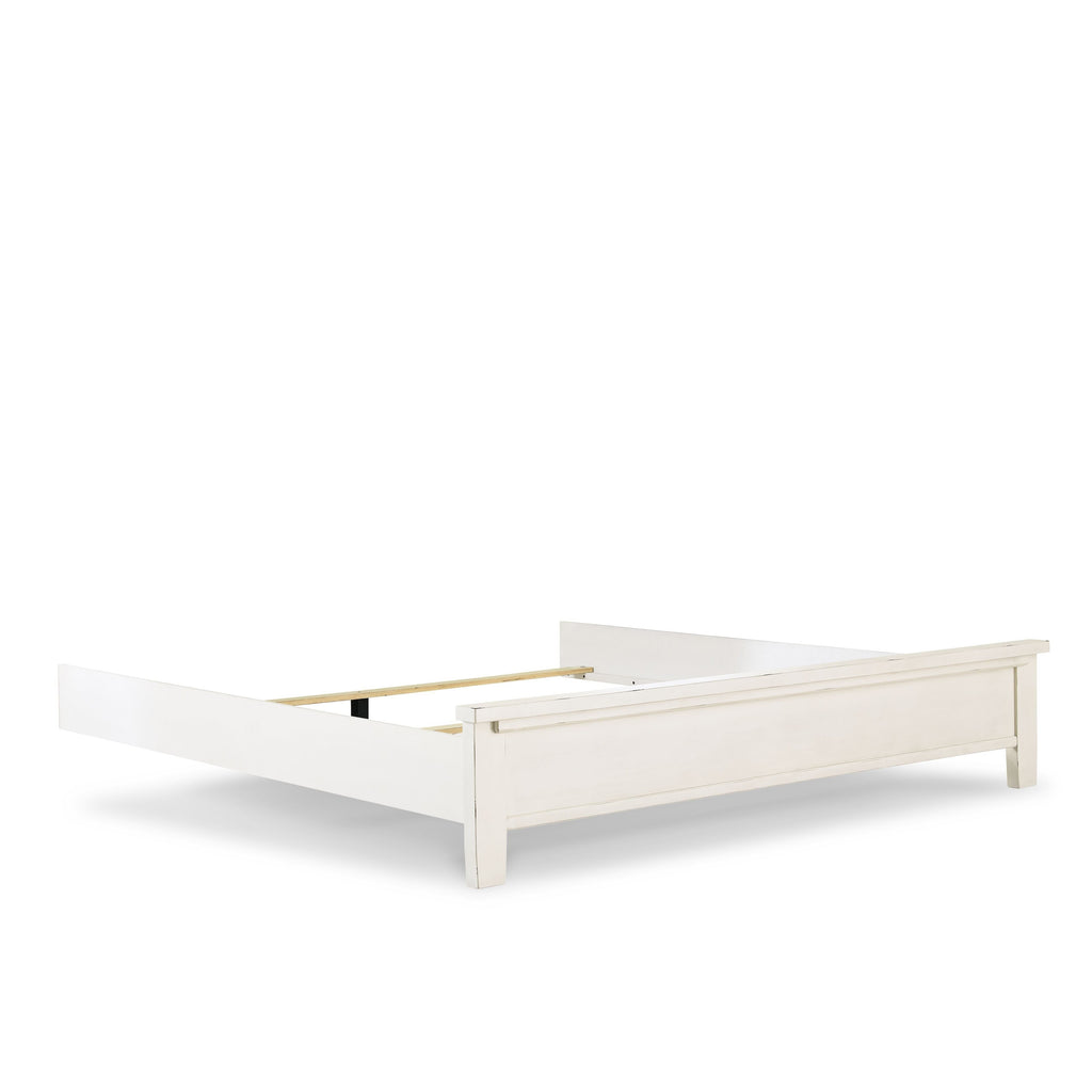 Braunter - Aged White - King Panel Footboard W/rails – Washburn's Home ...