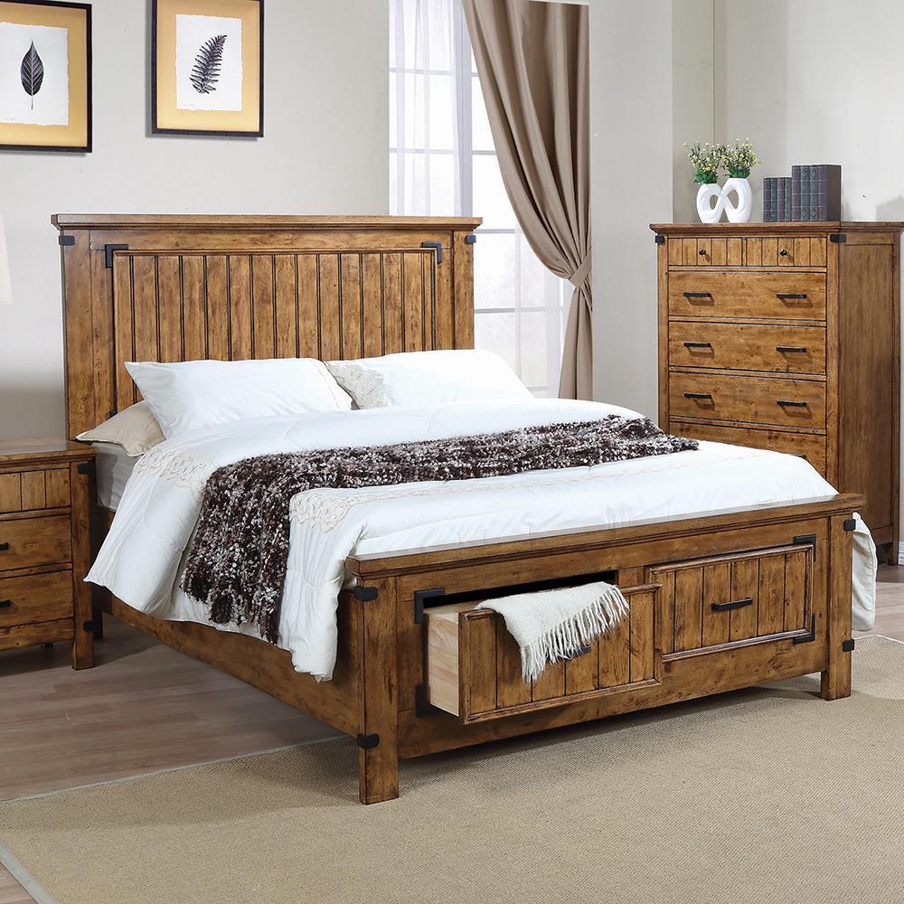 Brenner - Full Bed - Light Brown – Washburn's Home Furnishings