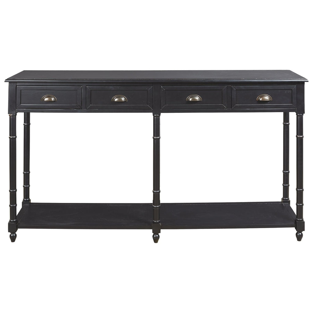 Eirdale - Black - Console Sofa Table – Washburn's Home Furnishings