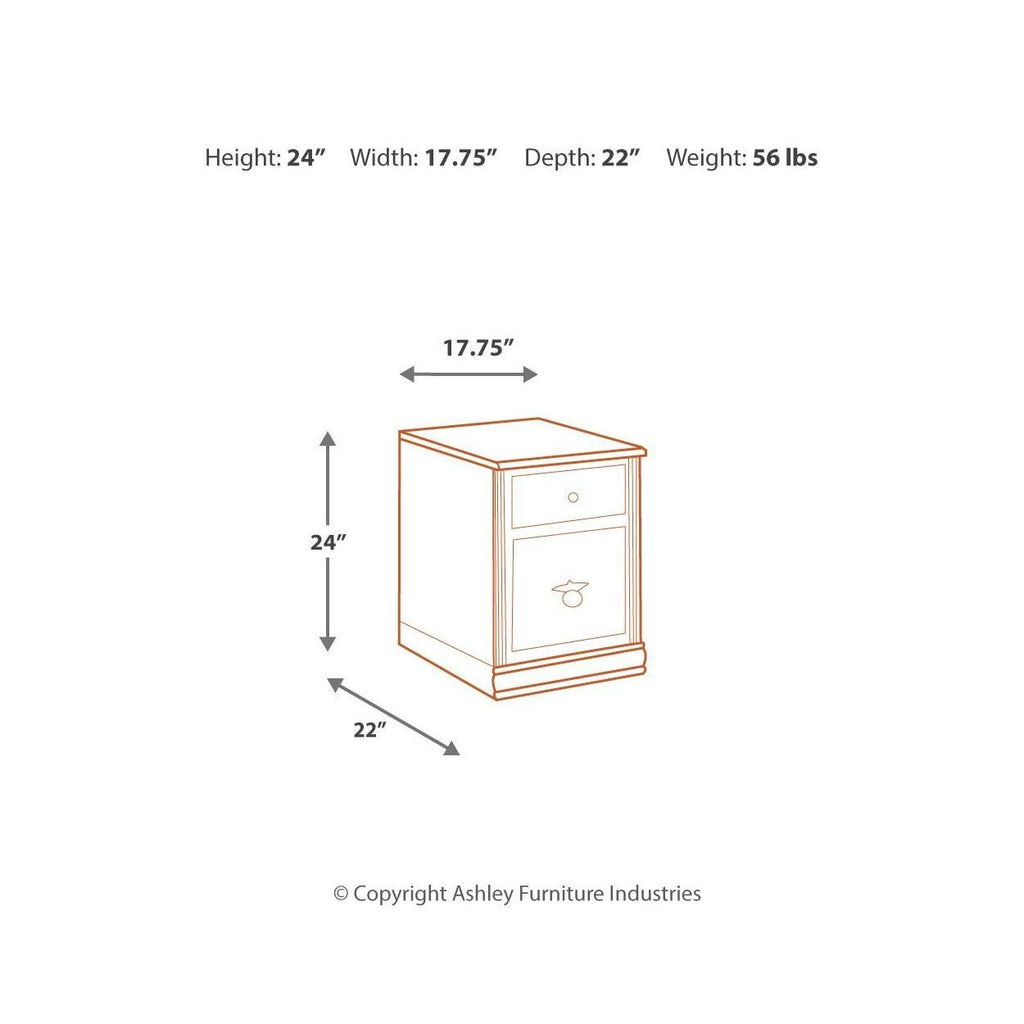 Hamlyn - Medium Brown - File Cabinet – Washburn's Home Furnishings