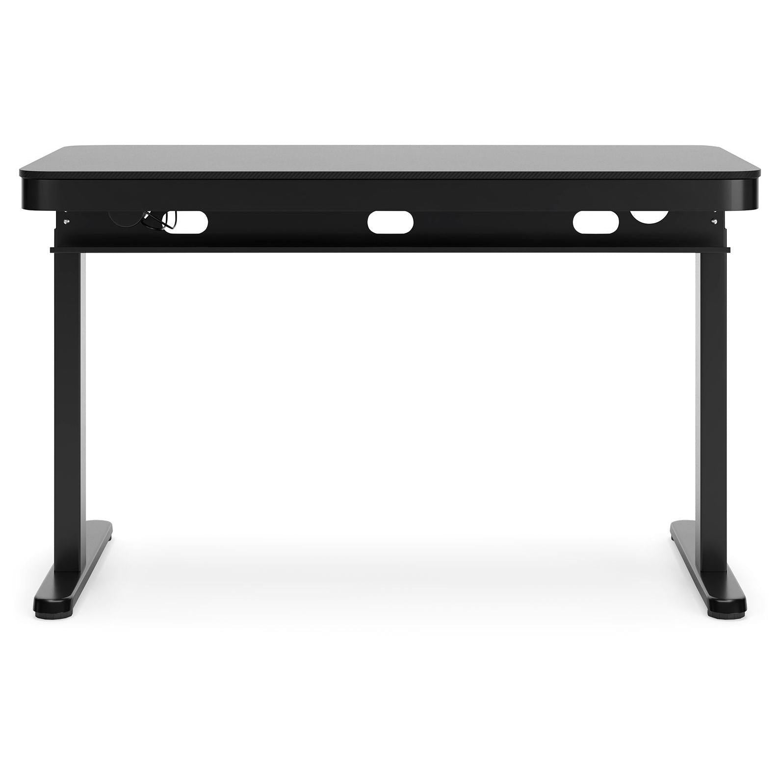 Lynxtyn - Black - Adjustable Height Desk With Drawer – Washburn's Home ...