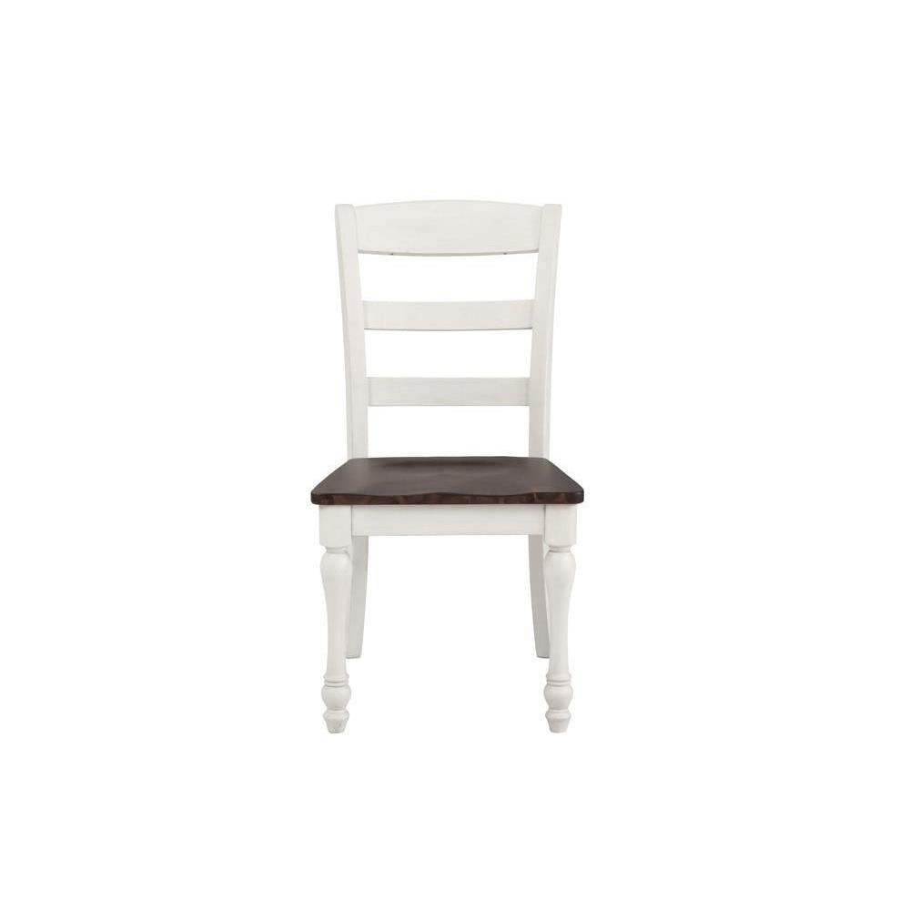 Madelyn - Ladder Back Side Chair - White – Washburn's Home Furnishings
