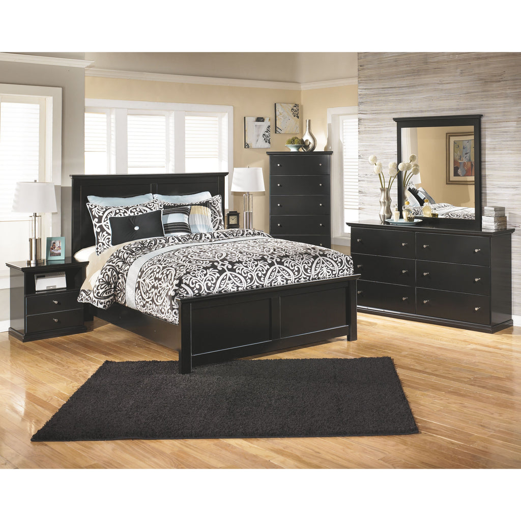 Maribel - Black - Queen Panel Rails – Washburn's Home Furnishings