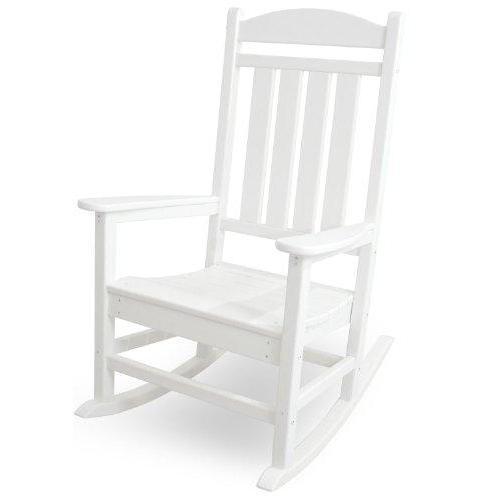Polywood Presidential Rocker in White – Washburn's Home Furnishings