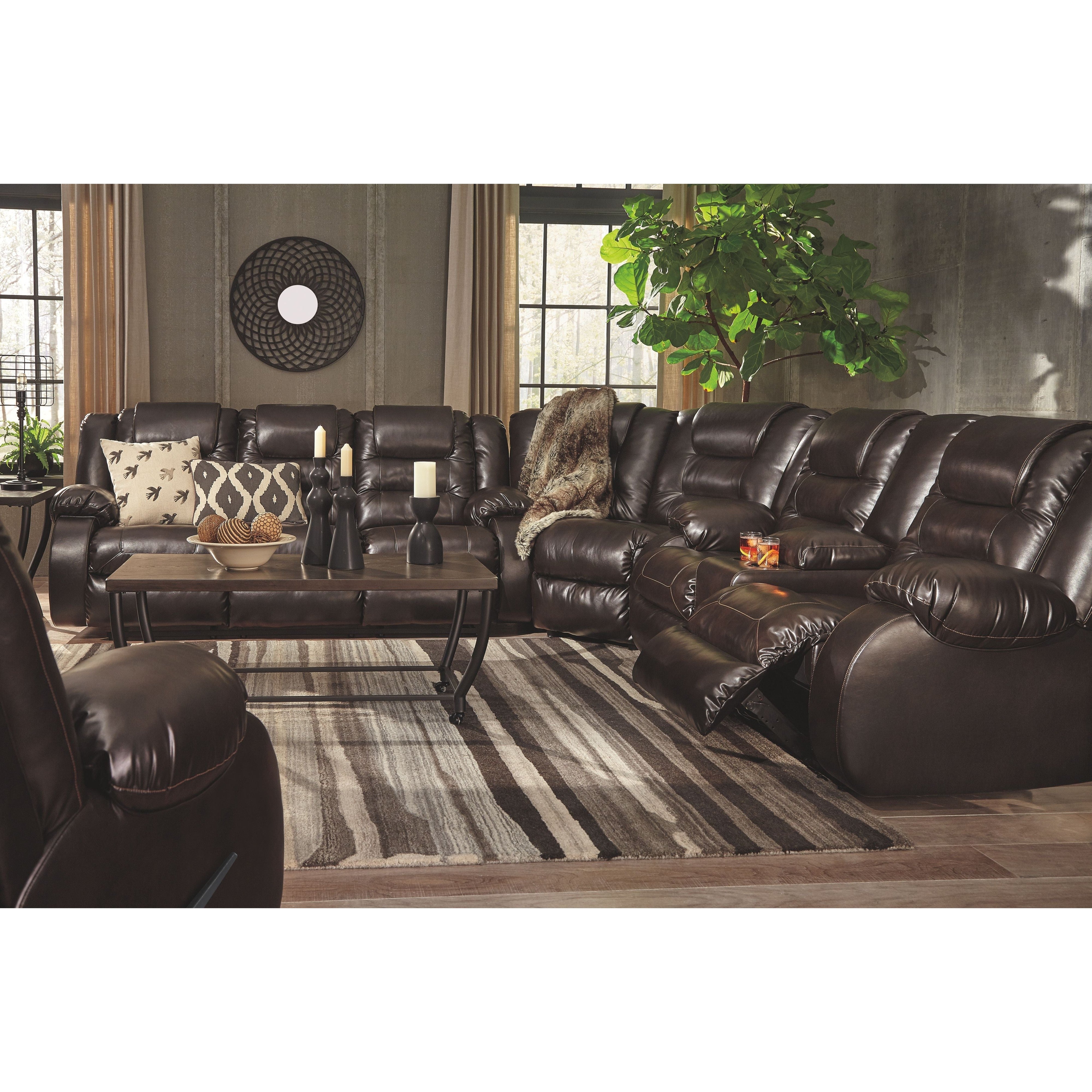 Vacherie - Chocolate - Reclining Sofa 3 Pc Sectional – Washburn's Home ...