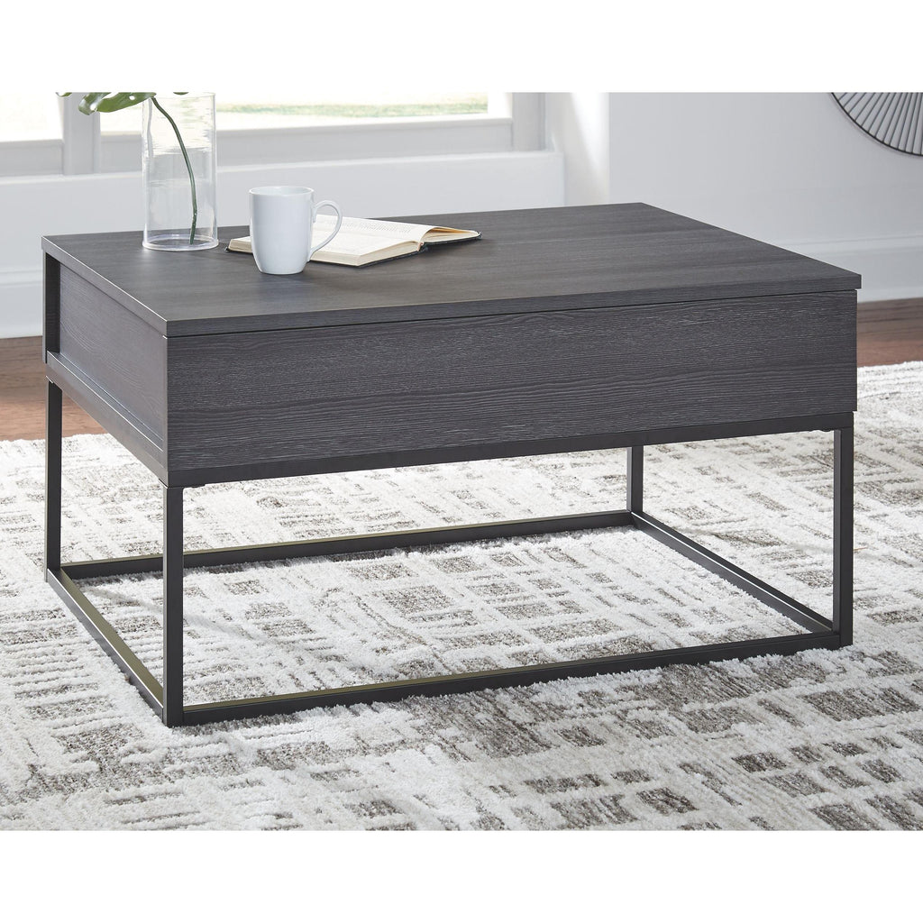 Yarlow - Black - Lift Top Cocktail Table – Washburn's Home Furnishings